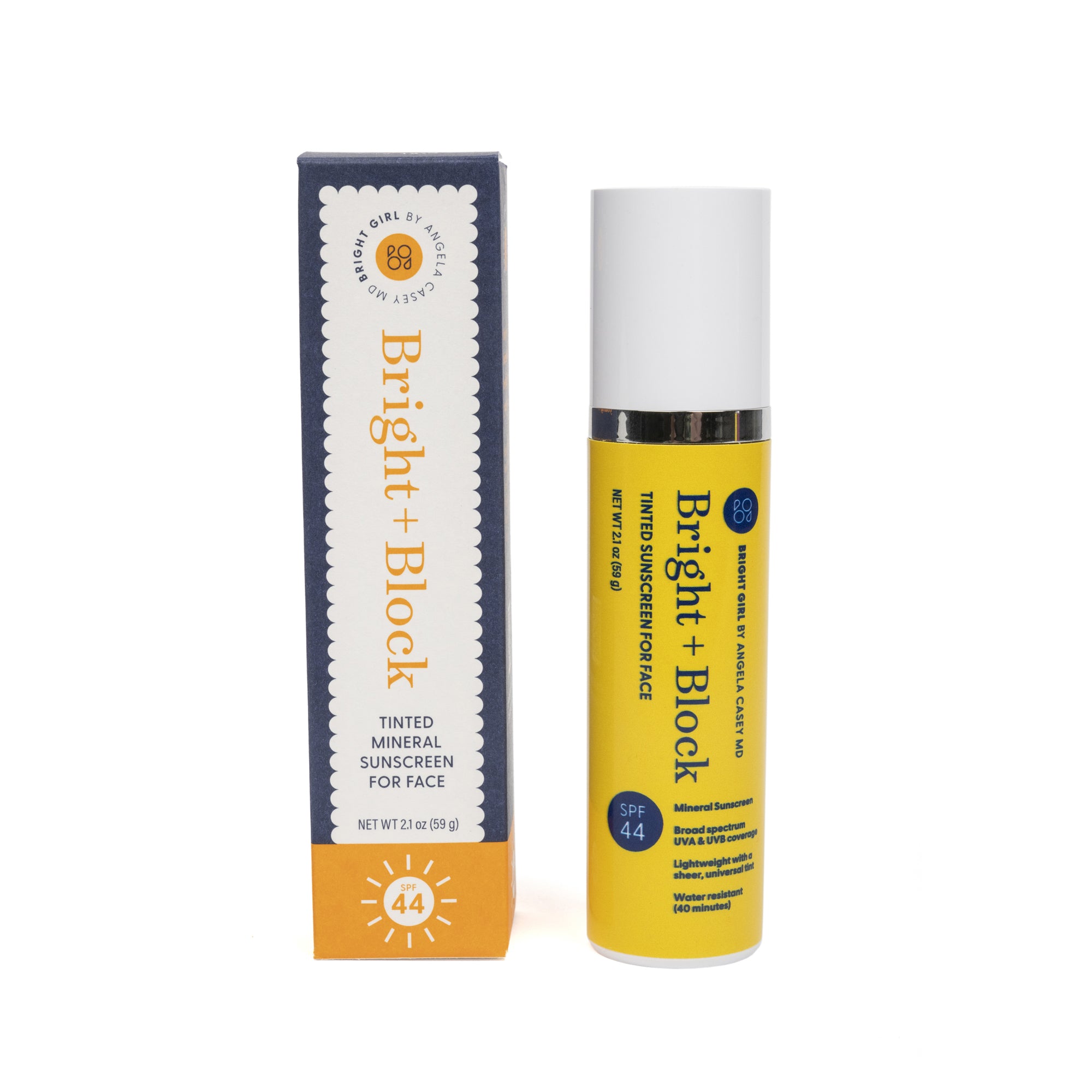 Bright Plus Block SPF 44 Tinted Mineral Sunscreen | BEAUTYSPACE